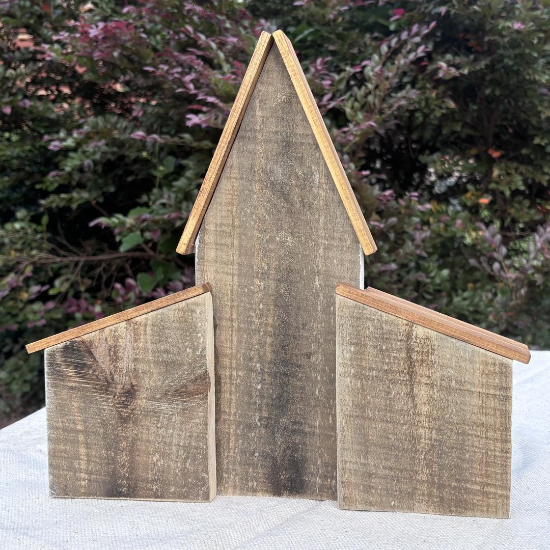 Handcrafted Rustic Church | Home Decor Church | Farmhouse Church ...
