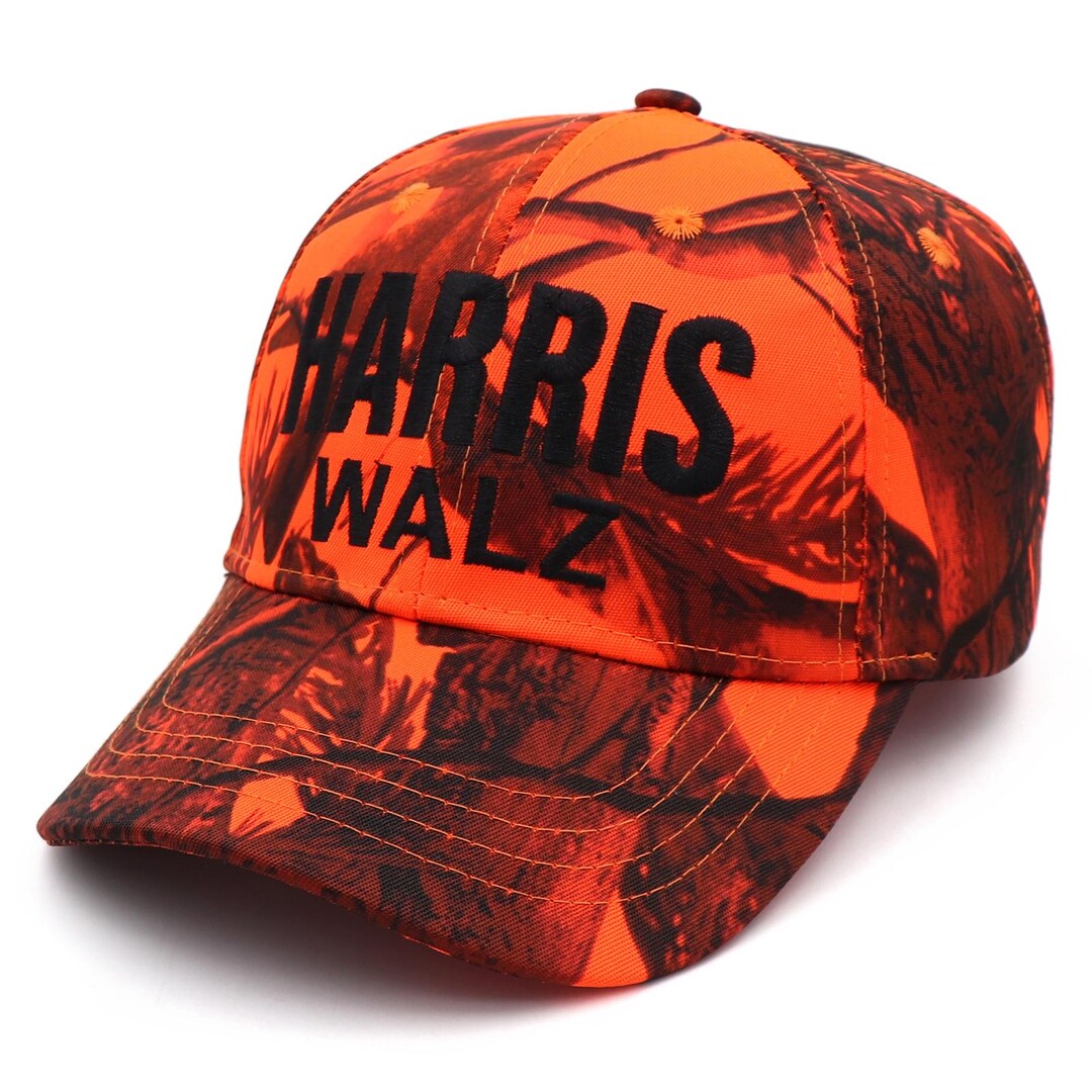 Harris Walz Embroidered Camo Hat Camouflage Caps Kamala & Tim 2024 ...