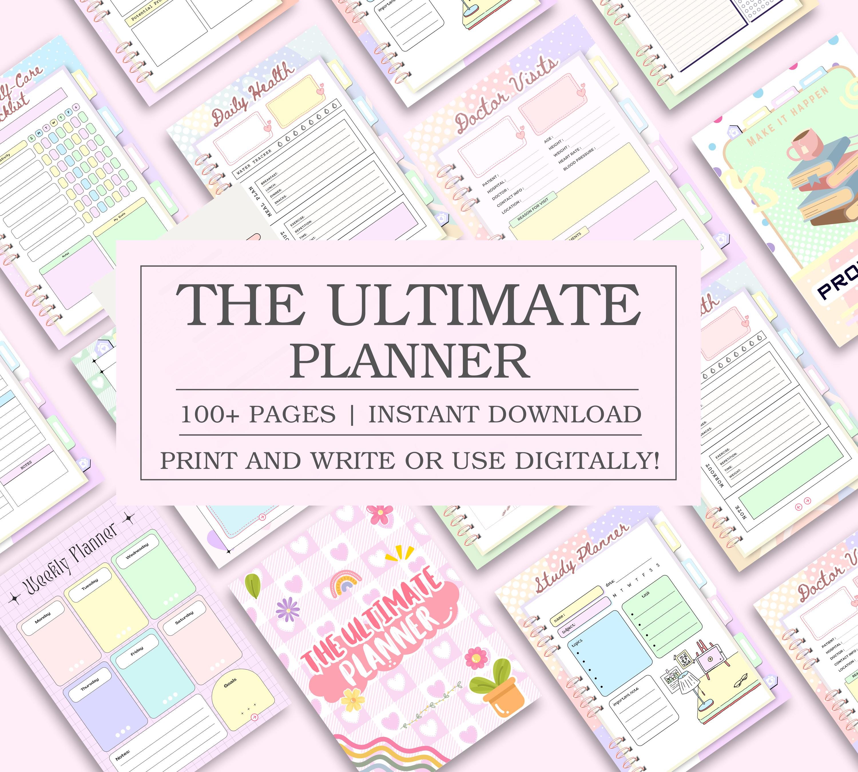Ultimate Life Planner, Life Budget Planner, Undated Planner, Life ...