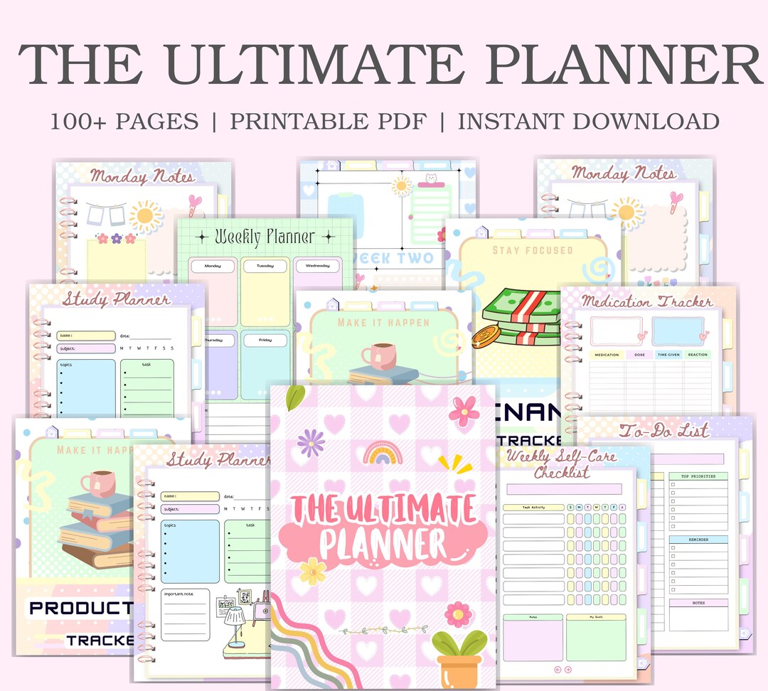 Ultimate Life Planner, Life Budget Planner, Undated Planner, Life ...