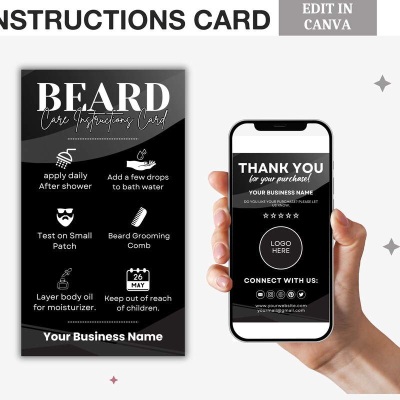 Beard Card - Etsy