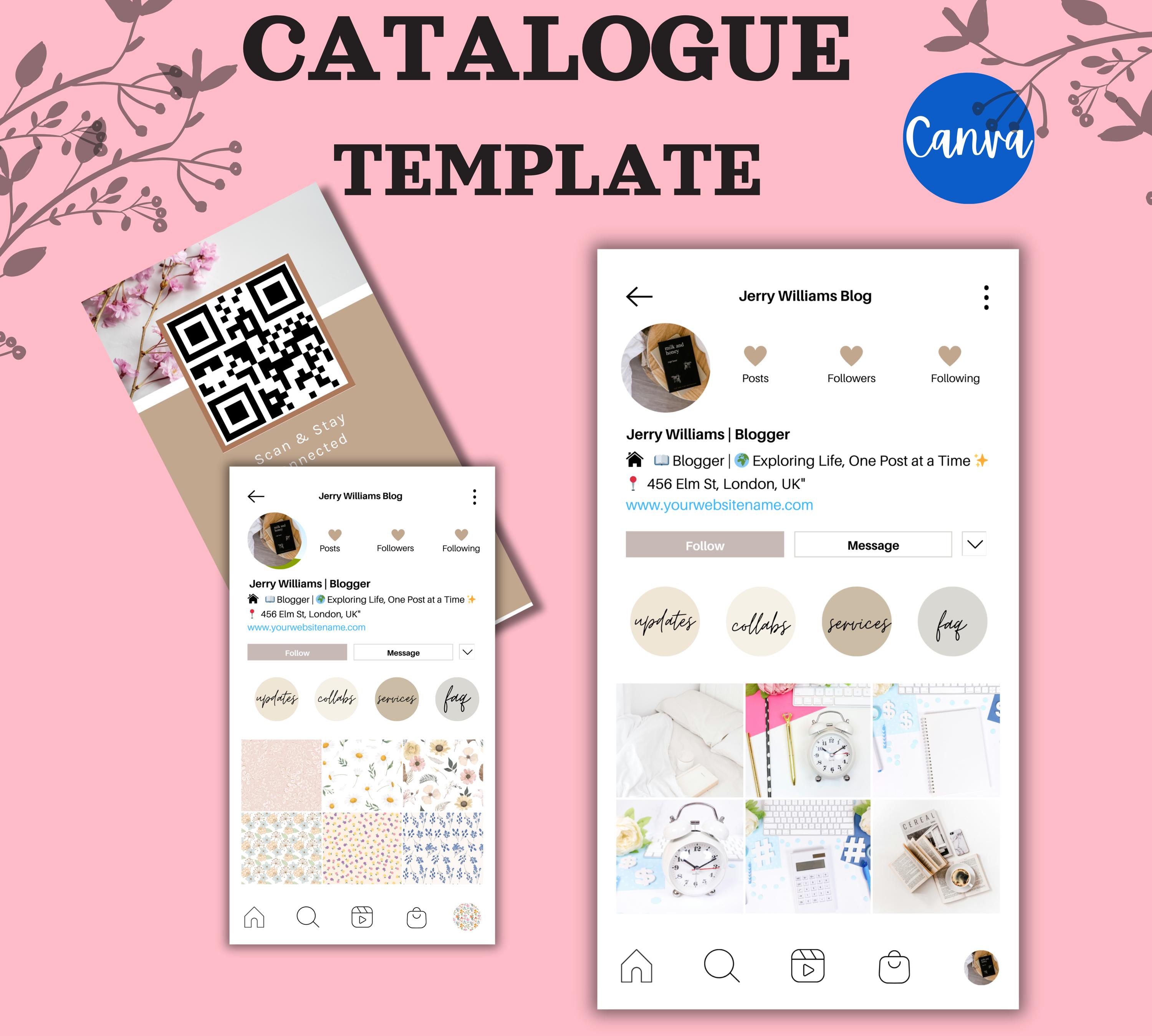 Editable Instagram Business Cards, Premade Business Cards, Business ...