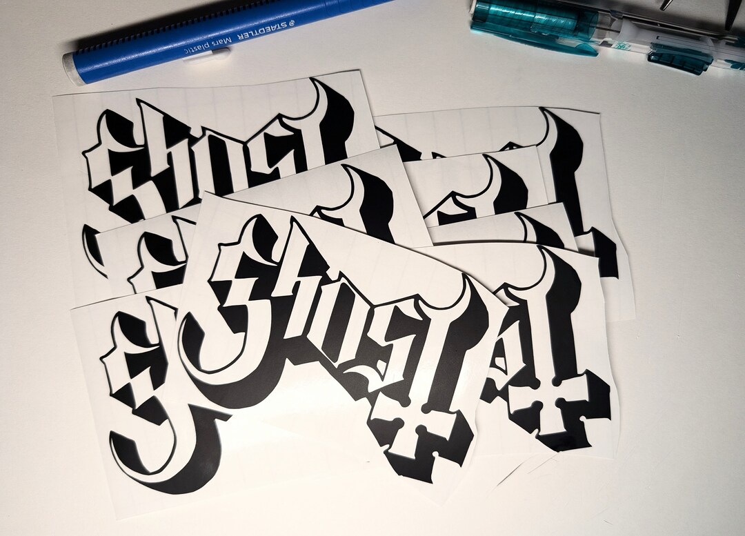 Ghost Decal, Ghost Band Decal - Etsy