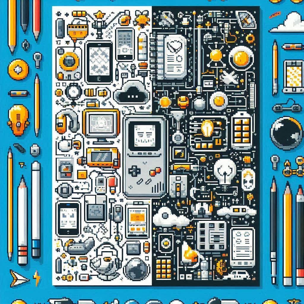Techno Tints Coloring Book, Futuristic Digital Art Pages for Adults ...