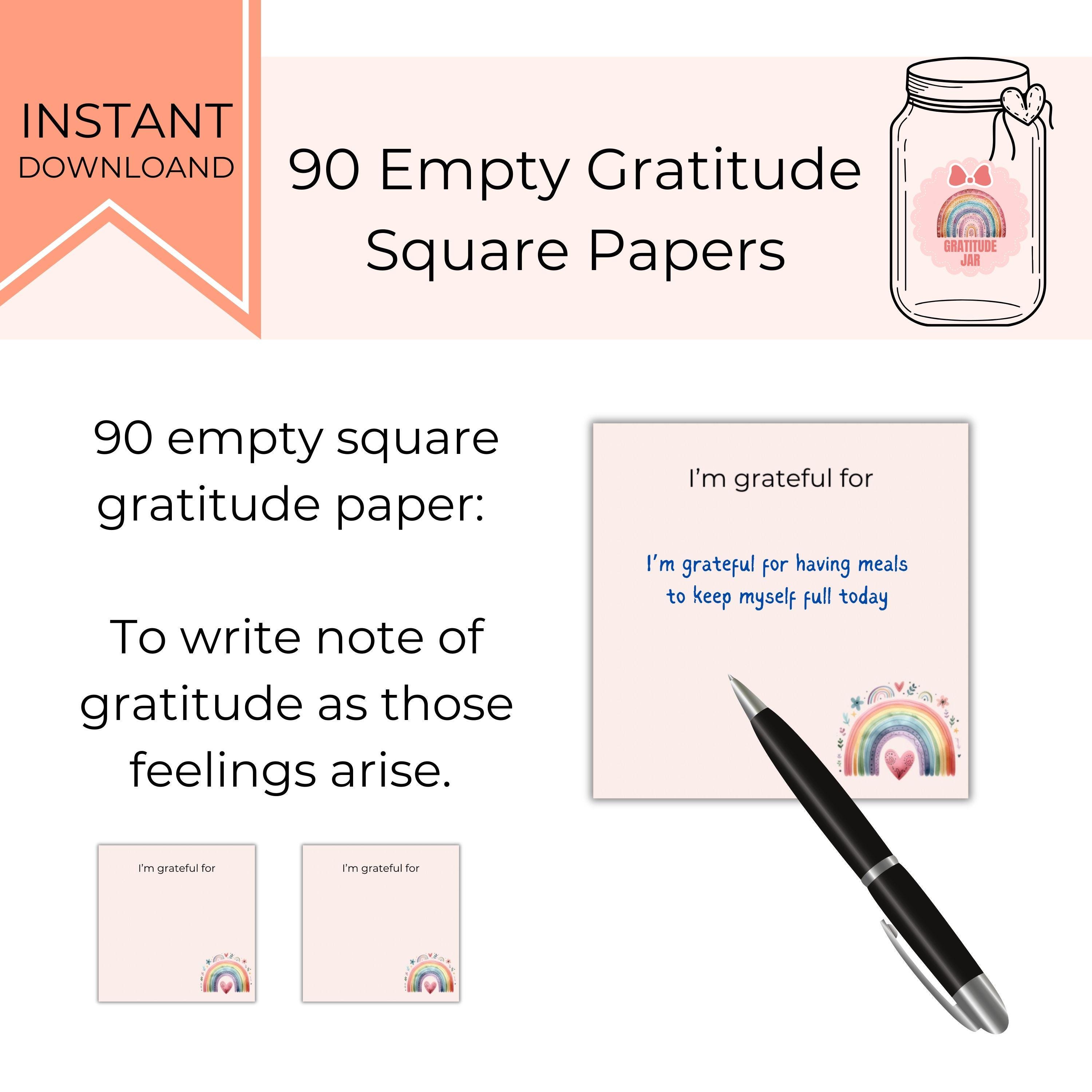 Printable Gratitude Jar Labels | Labels & Writing Paper | Instant ...