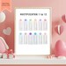 Multiplication Mastery Kit, Times Table Chart & Bookmark Set, Math Wall ...