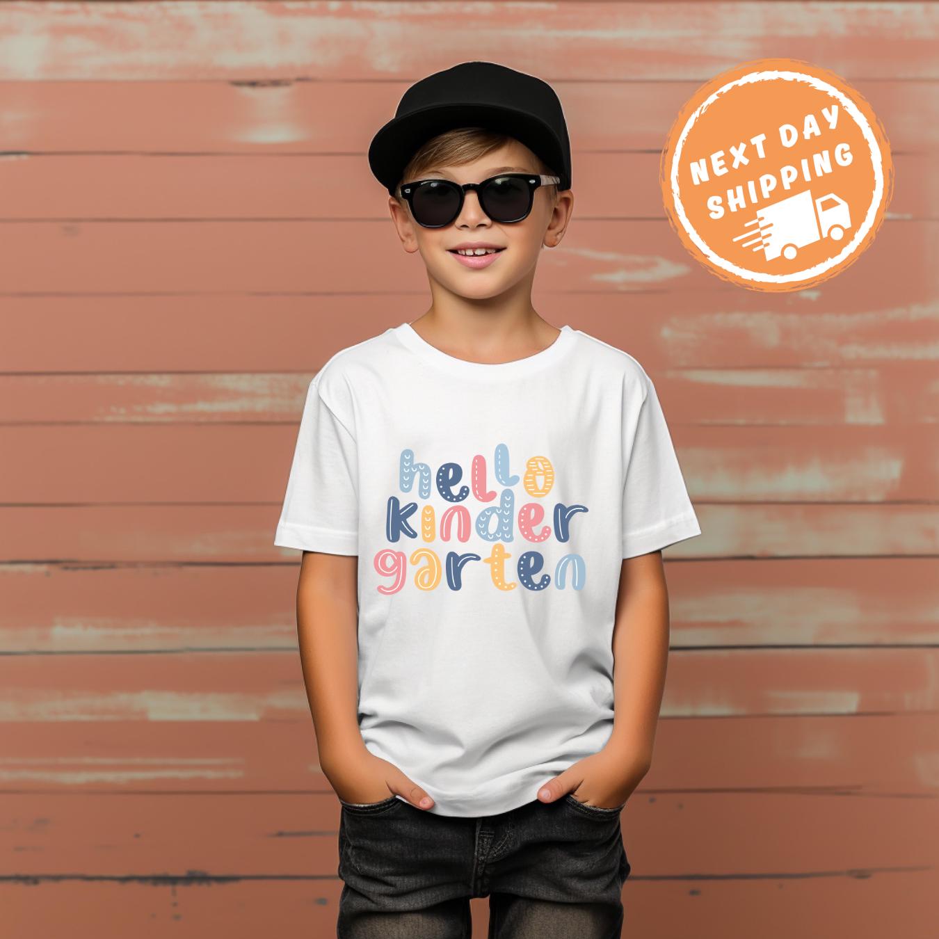 Hello Kindergarten School Shirts Unisex Kindergarten Shirts Back to ...