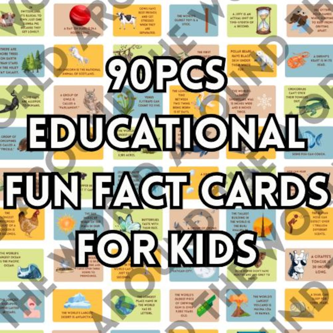 Around the World - Printable Fun Fact Card for 5-6 Year Old Children ...