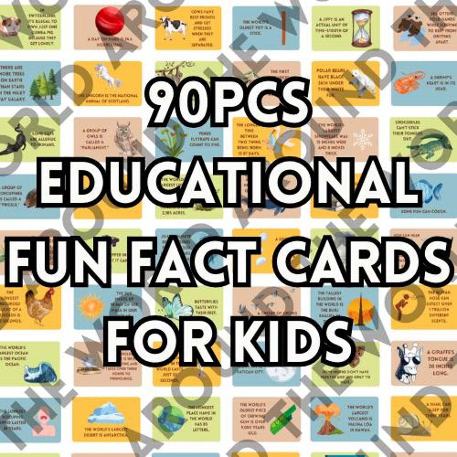 Around the World - Printable Fun Fact Card for 5-6 Year Old Children ...