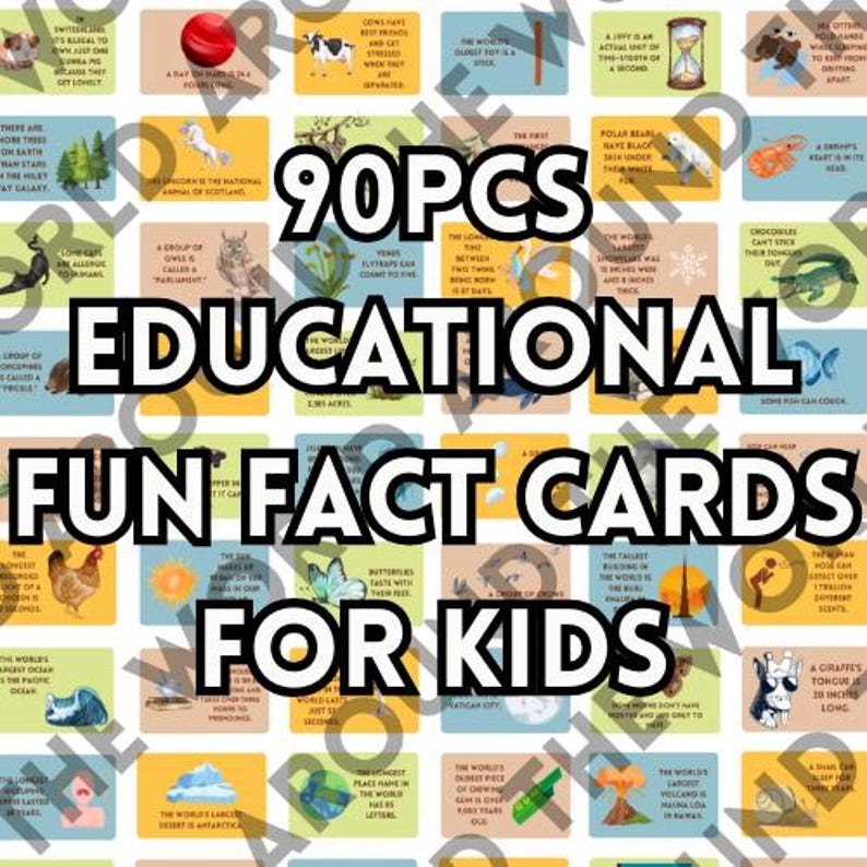 Around the World - Printable Fun Fact Card for 5-6 Year Old Children ...