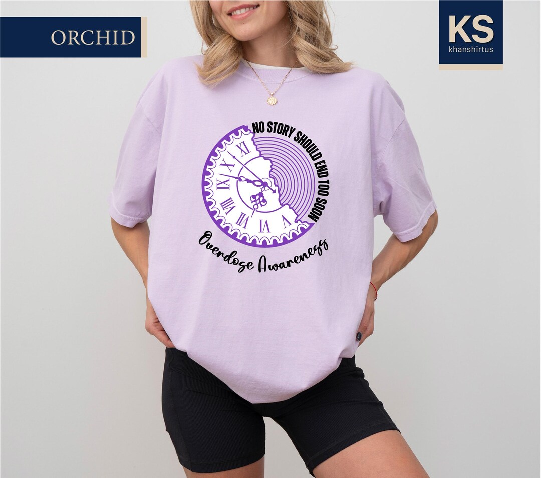 Overdose Awareness Comfort Colors T-shirt, Enough Overdose Shirt ...