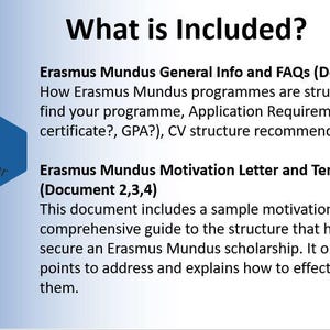 Erasmus Mundus Dual Motivation Letter Starter Pack - Etsy