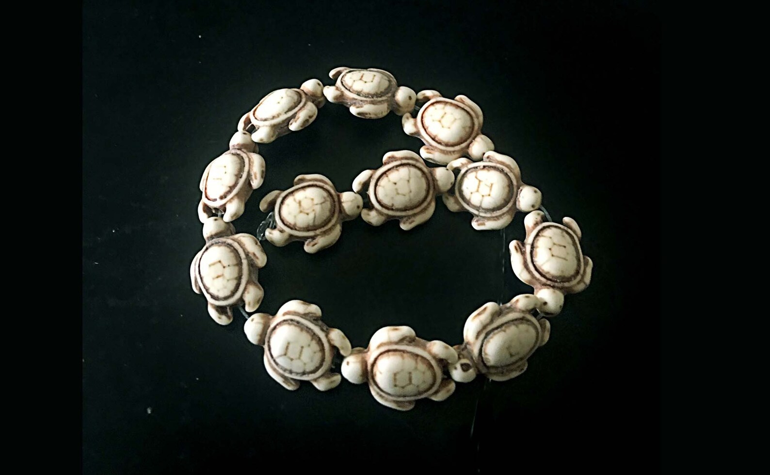 12 Antique off White Turquoise Turtle Tortoise Beads Brow | Etsy