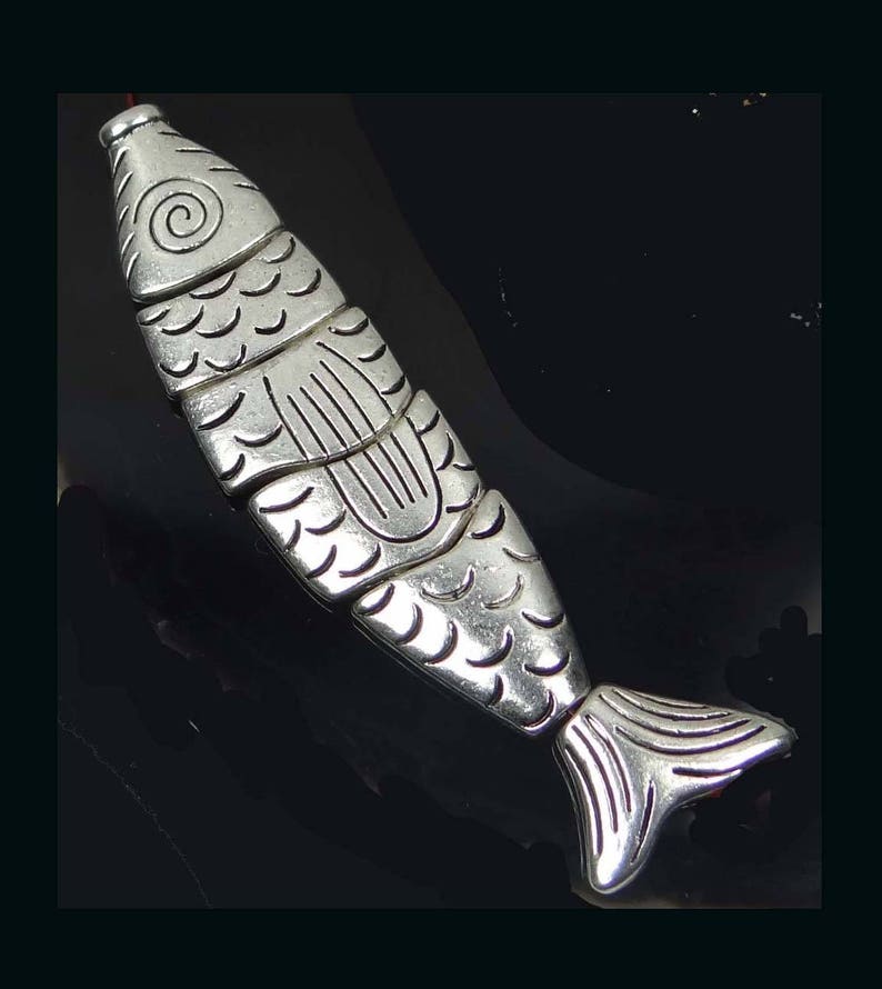 1, 4, 20 or 50 Bulk Antique Silver Pewter Large Segmented Assembled ...