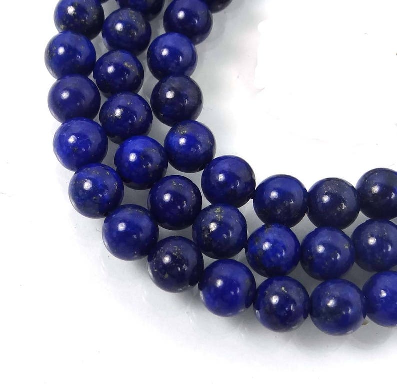6mm Natural Indigo Lapis Lazuli Round Beads Full 16-inches - Etsy