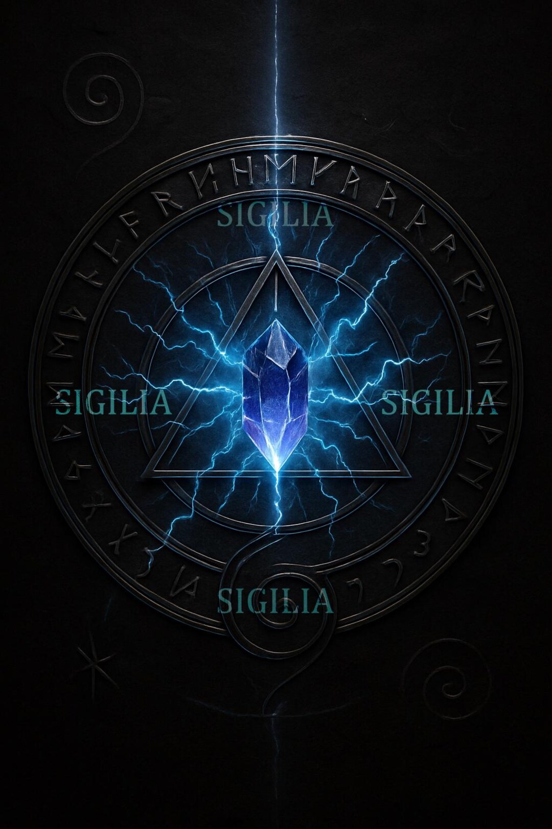 Sigil of Storm – Custom Digital Seal of Electric Power and Mental Focus ...