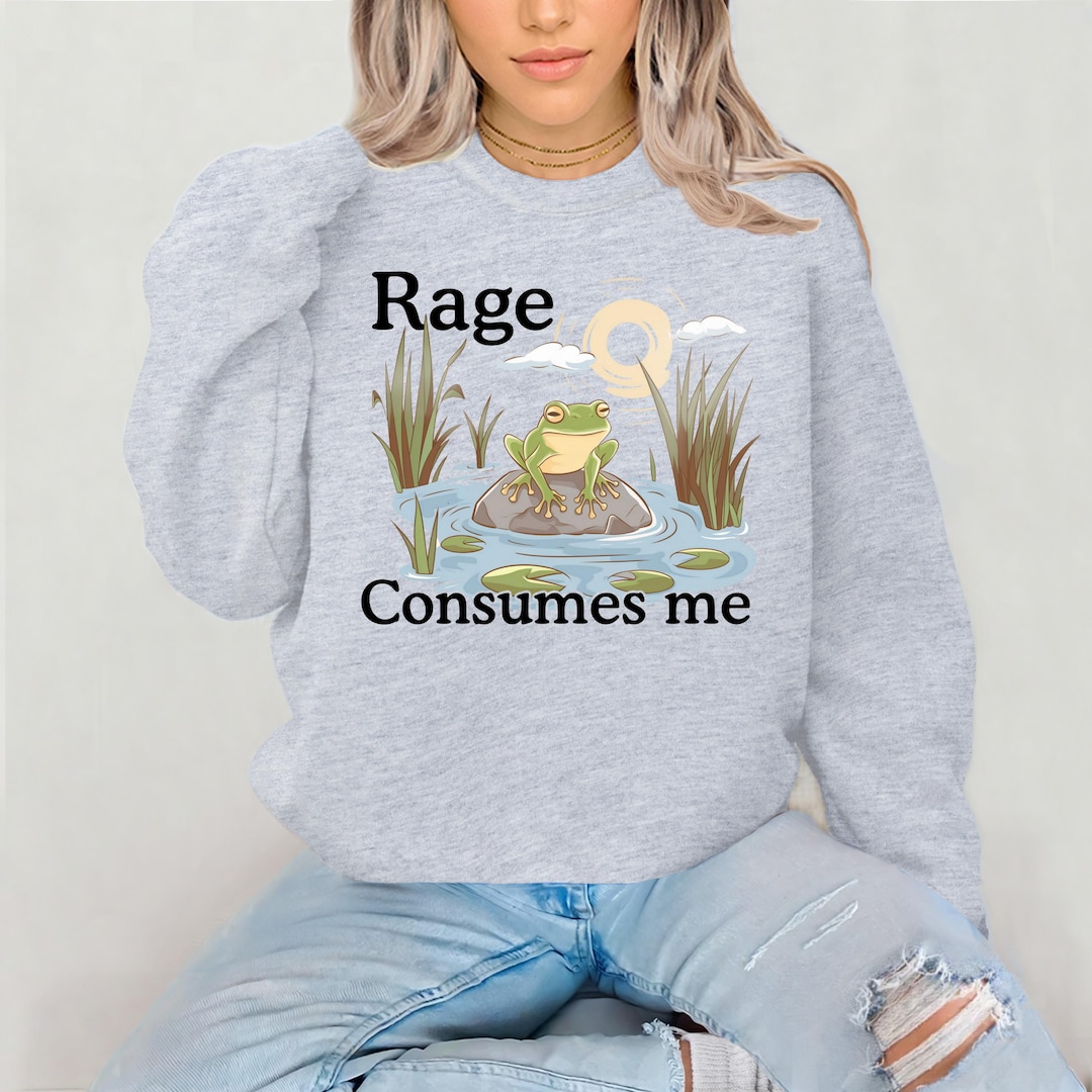 Rage Consumes Me Shirt, Frog Pond Tshirt, Meme Frog Shirt, Vintage ...