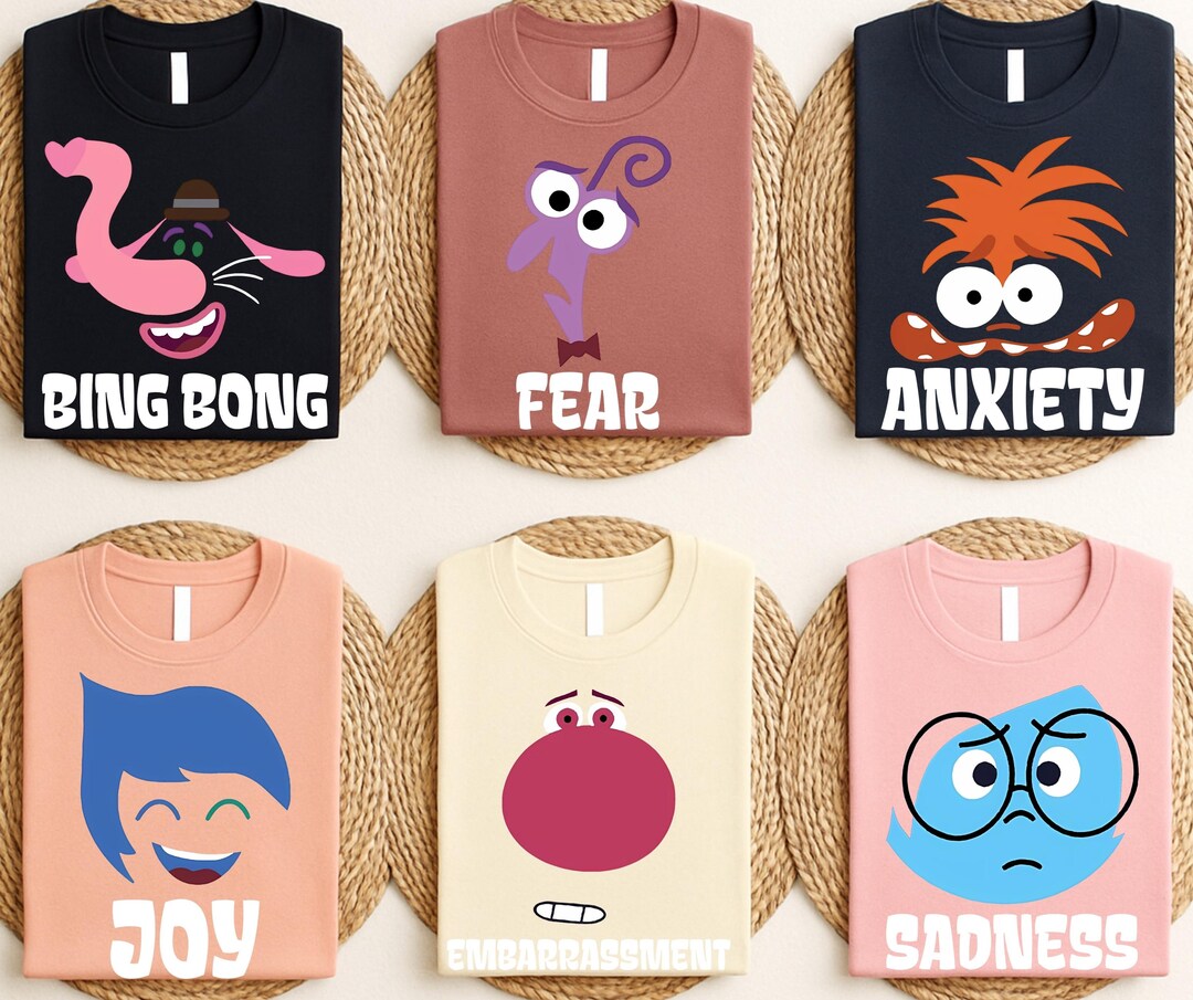 Inside Out Characters Shirt, Matching Family Costume, Halloween Gift - Etsy