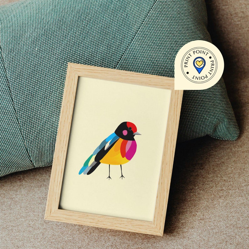 Bird Printable Wall Art, Bird Poster, Bird Lover Gift, Colorful Bird ...