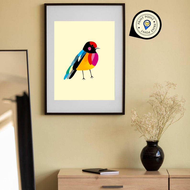 Bird Printable Wall Art, Bird Poster, Bird Lover Gift, Colorful Bird ...
