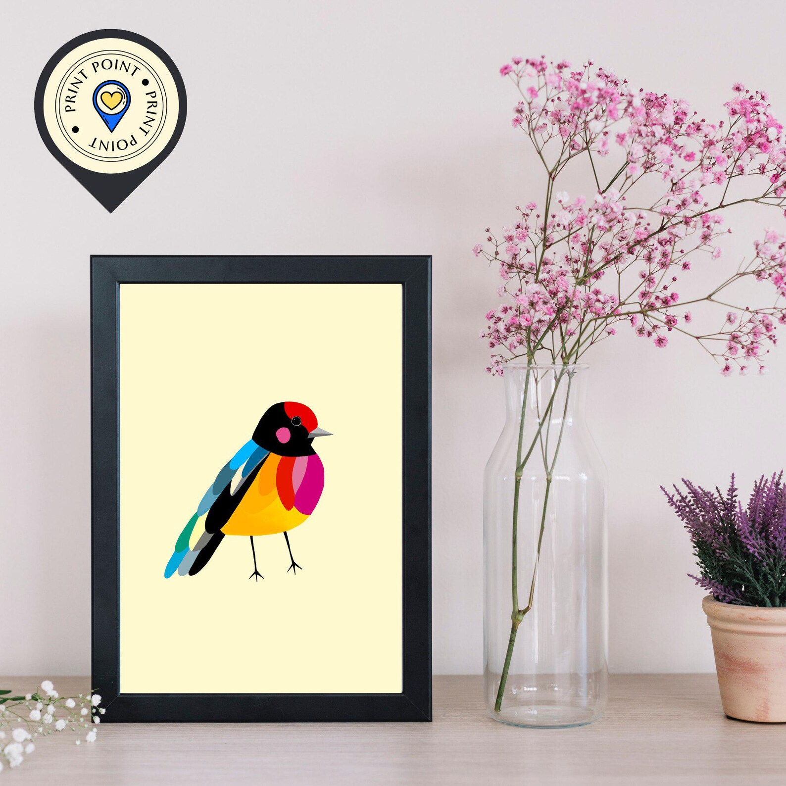 Bird Printable Wall Art, Bird Poster, Bird Lover Gift, Colorful Bird ...