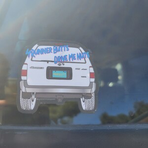 3rd Gen Toyota 4runner Window Decal. 4x4, SR5, Retro Toyota 4runner ...