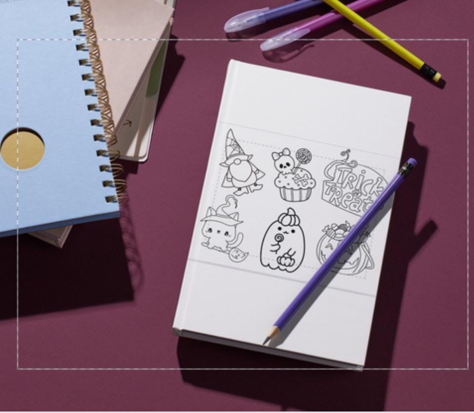 Printable Halloween Coloring Page Bundle Fun Activity Digital Download ...