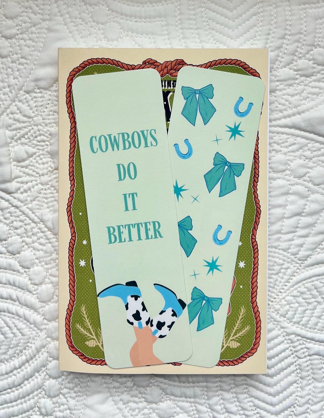Cowboy Bookmarks / Bookmarks / Book Gifts / Book Accessories/ Bookish ...