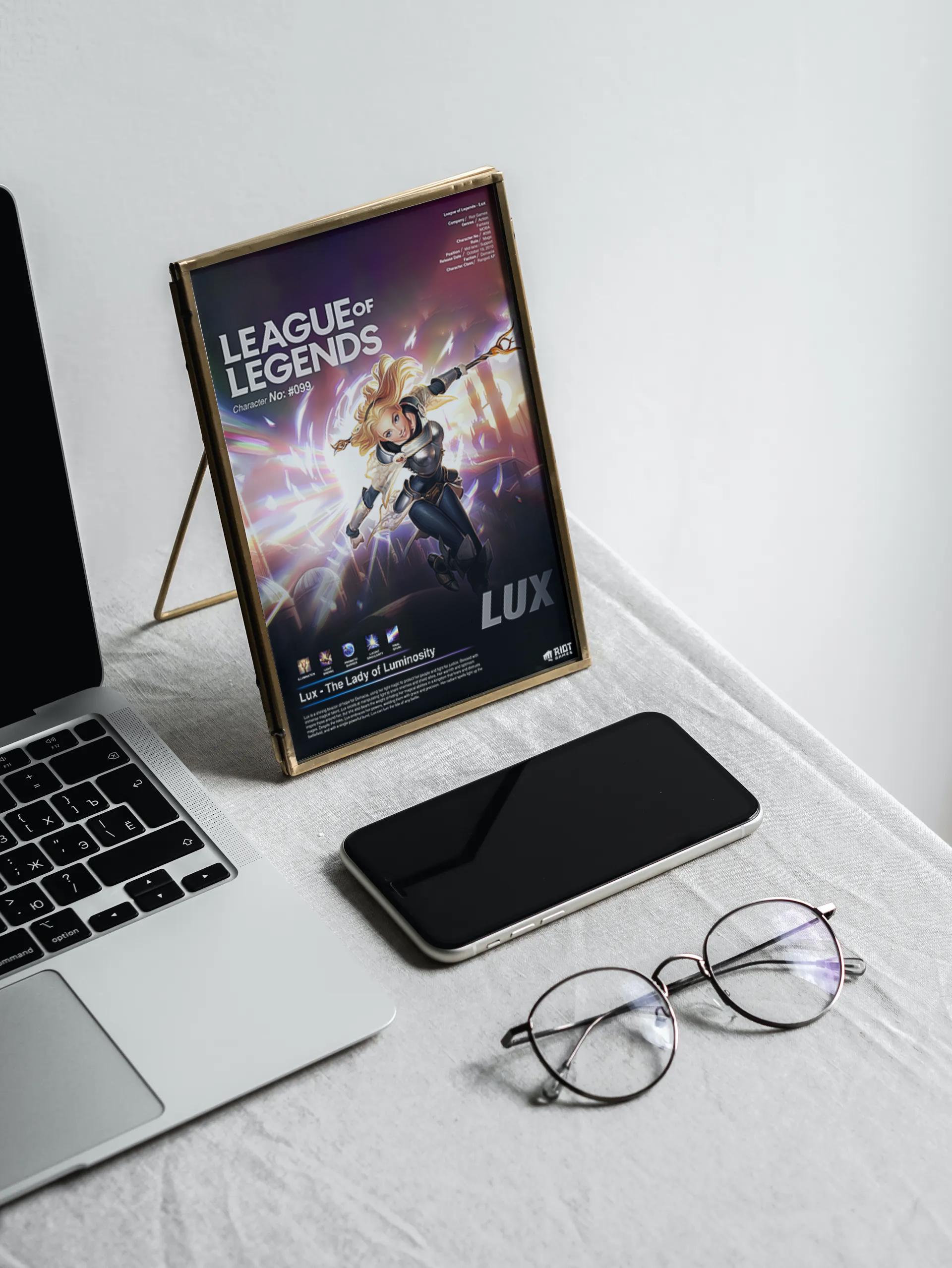 League of Legends Lux Poster - Lux Character No #099 - League of ...