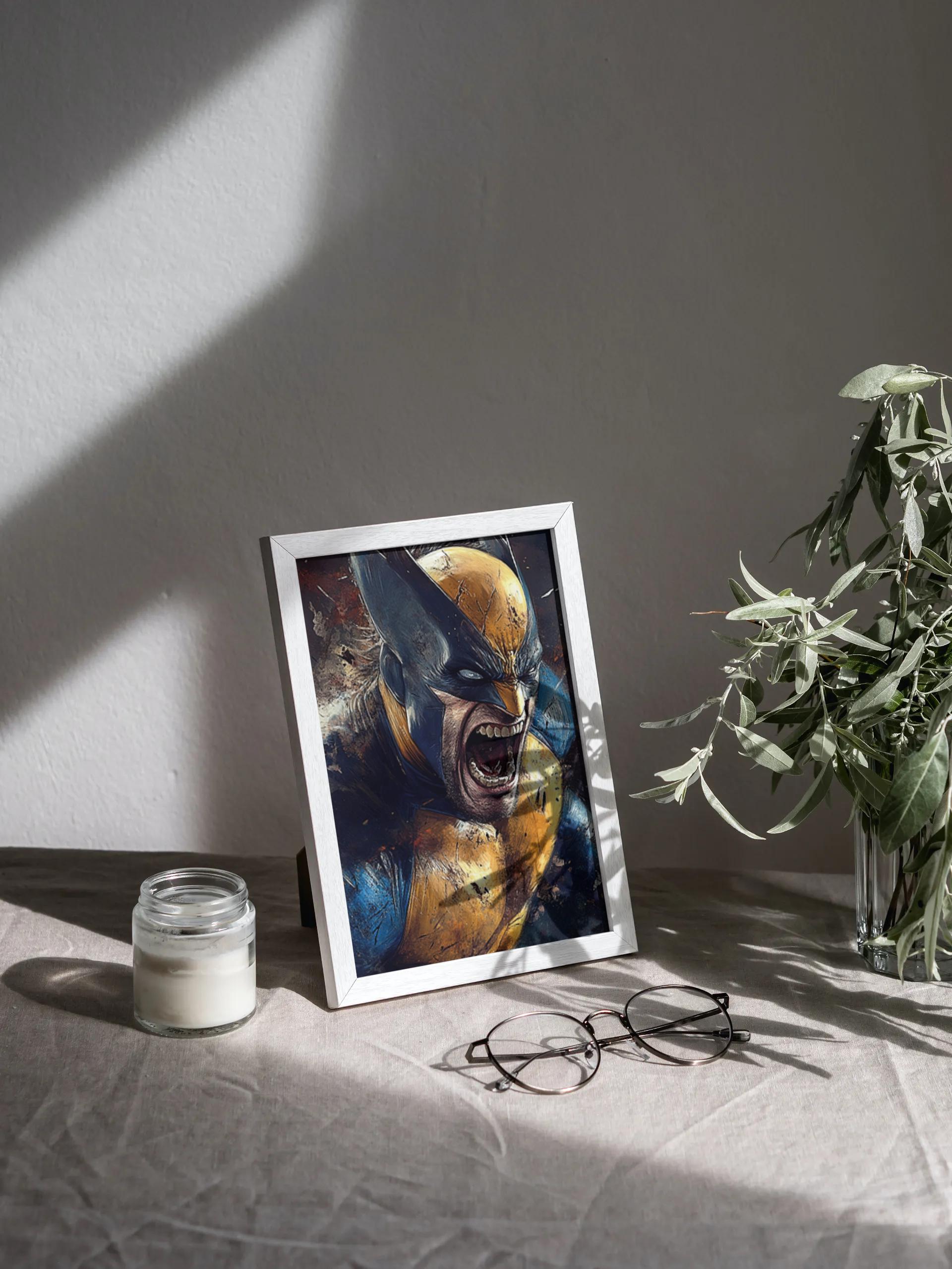 Wolverine Poster Wall Art – Fierce and Rugged Representation of the X ...