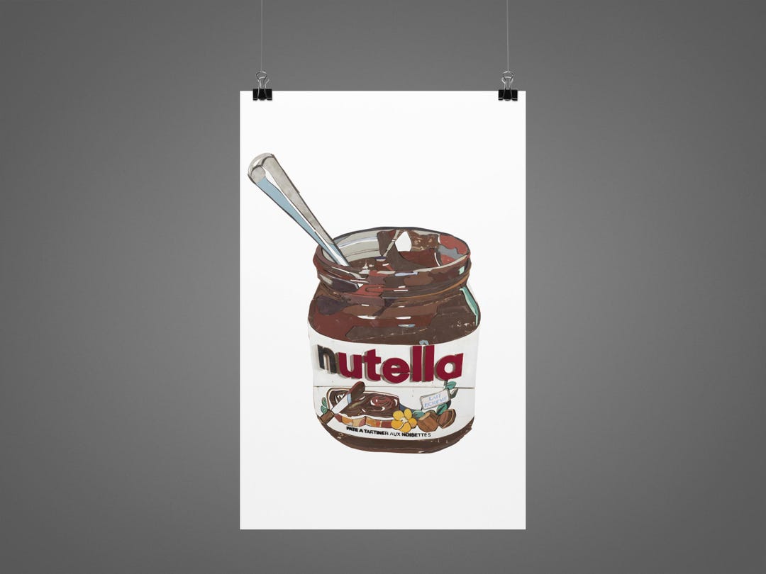 Nutella Jar Pop Art Poster: Yummy Kitchen Decor Print - Etsy