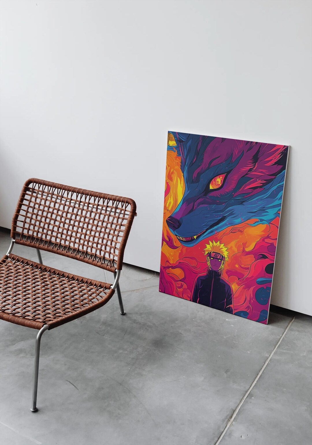 Naruto and Kurama’s Fiery Bond - Vibrant Wall Poster Celebrating the ...