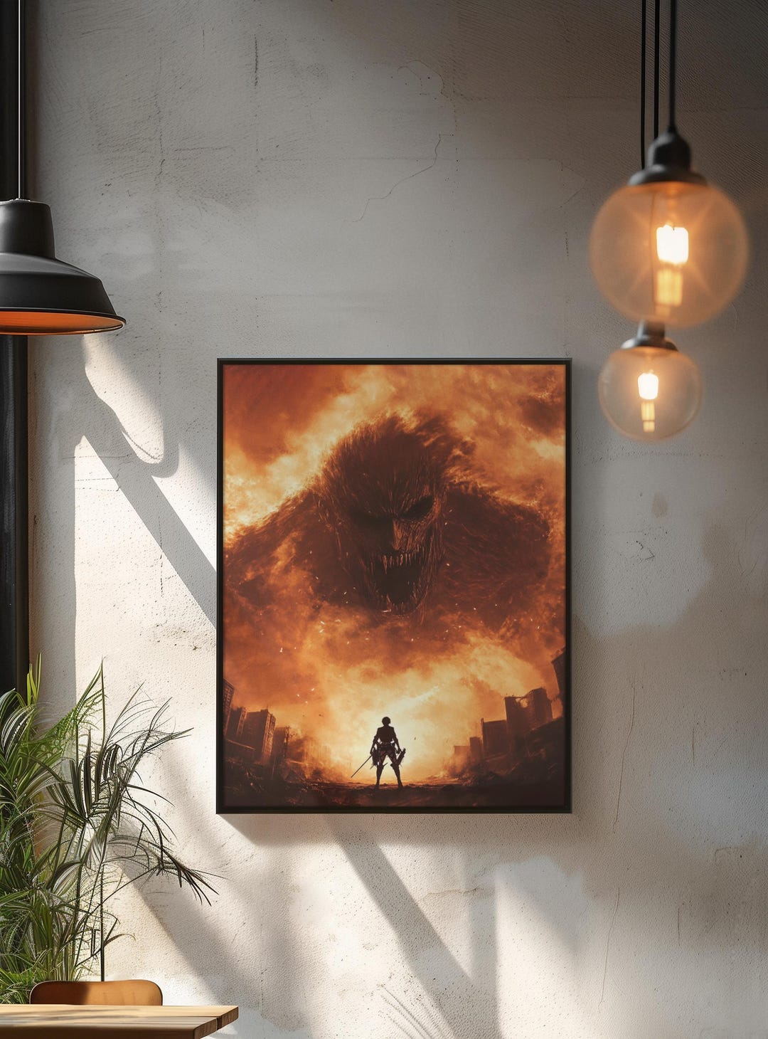 Attack on Titan Eren Founding Titan Poster - AOT Anime Wall Art ...