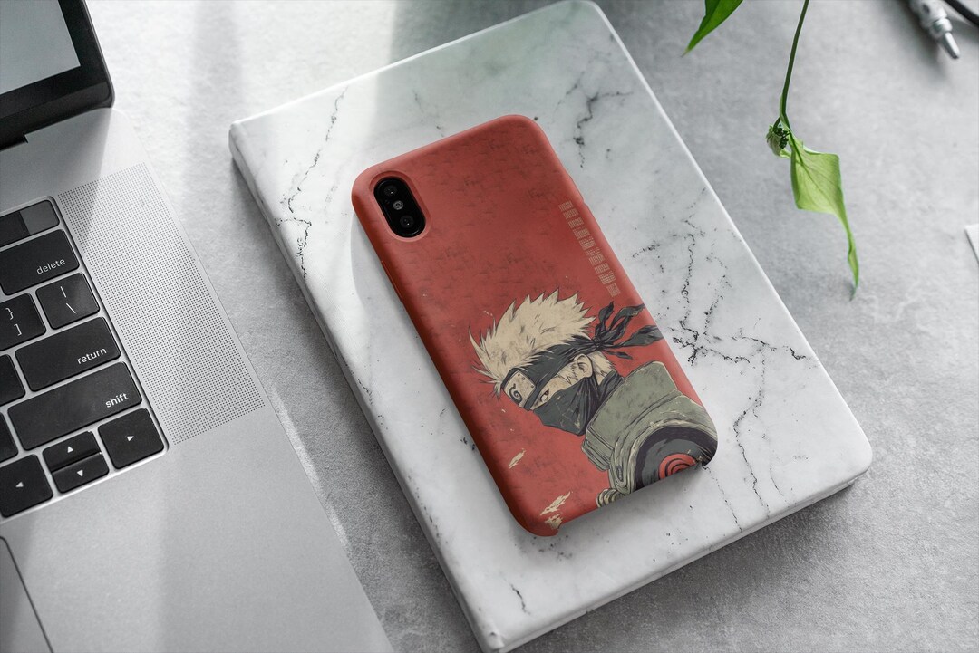 Kakashi Hatake Vintage Phone Case Retro Anime Design With Red ...