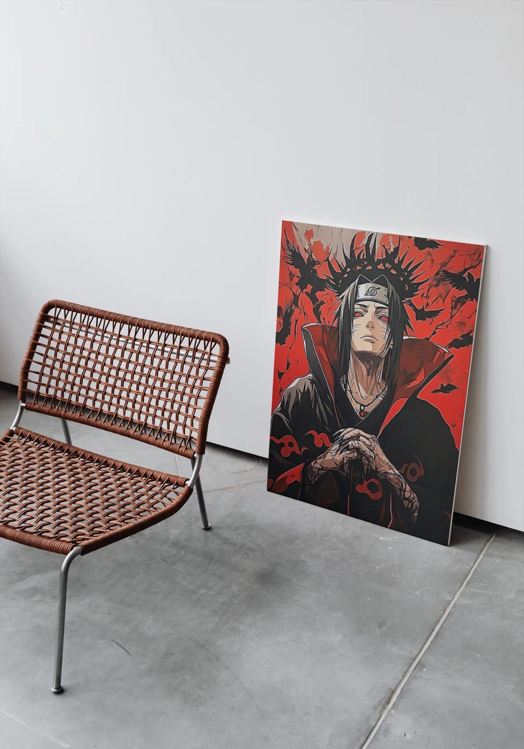 Itachi Uchiha Eternal Mangekyou Poster - the Fallen Crow King Itachi ...