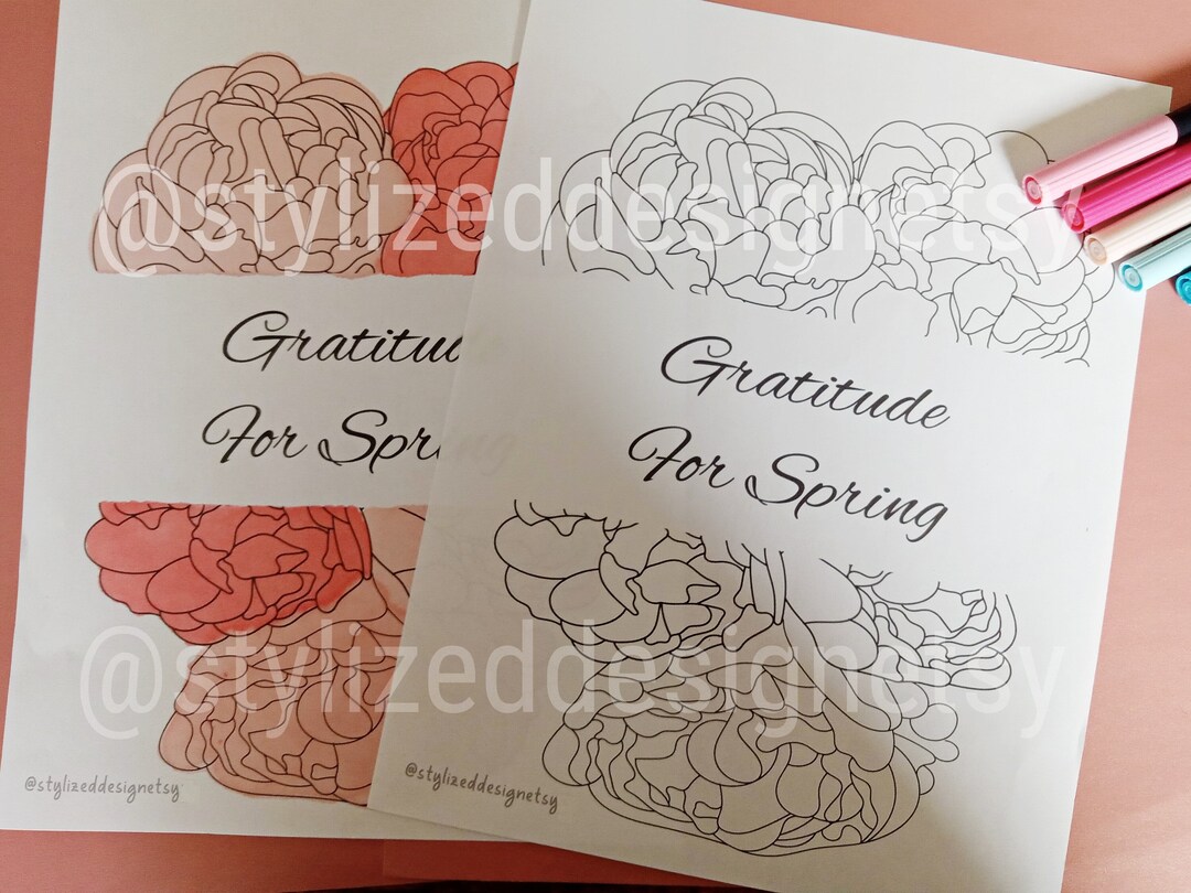 Spring Gratitude Digital and Printable Journal Pages: Gratitude ...