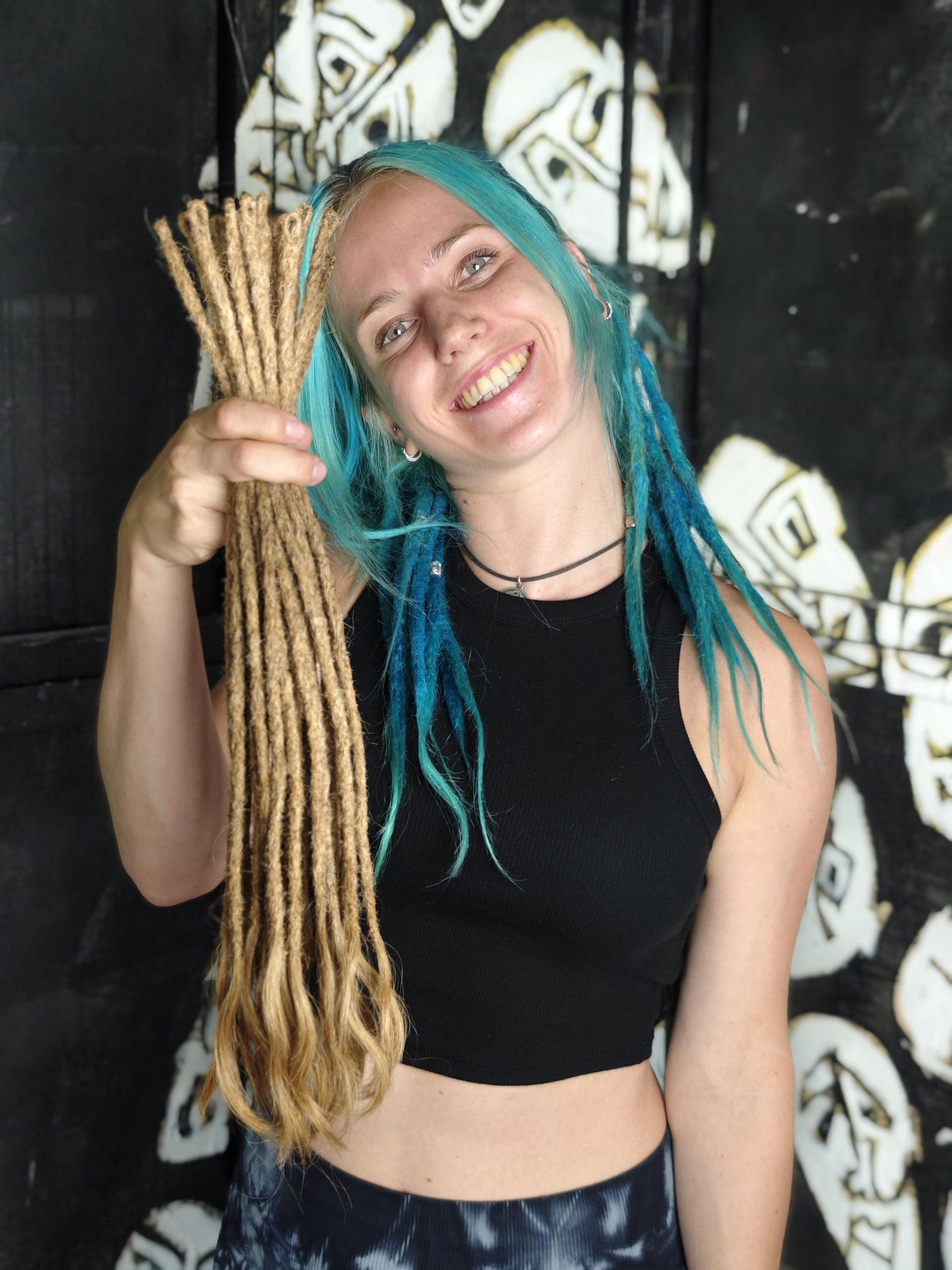 10 Pieces Dreadlock Dread Extensions Single Ended for Braiding Color ...