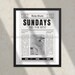 Trendy Modern Minimalist Newspaper Art Print Digital Download for ...