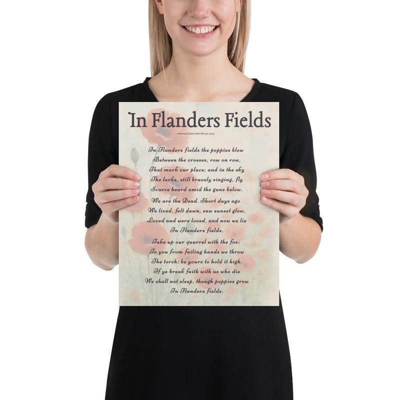 Flanders Poppy - Etsy