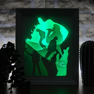 Michael Jackson Light Box King of Pop Shadow Box Art Michael Jackson ...