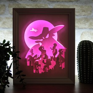 Darkwing Duck Shadow Box Light Art Handmade Illuminated Papercut ...