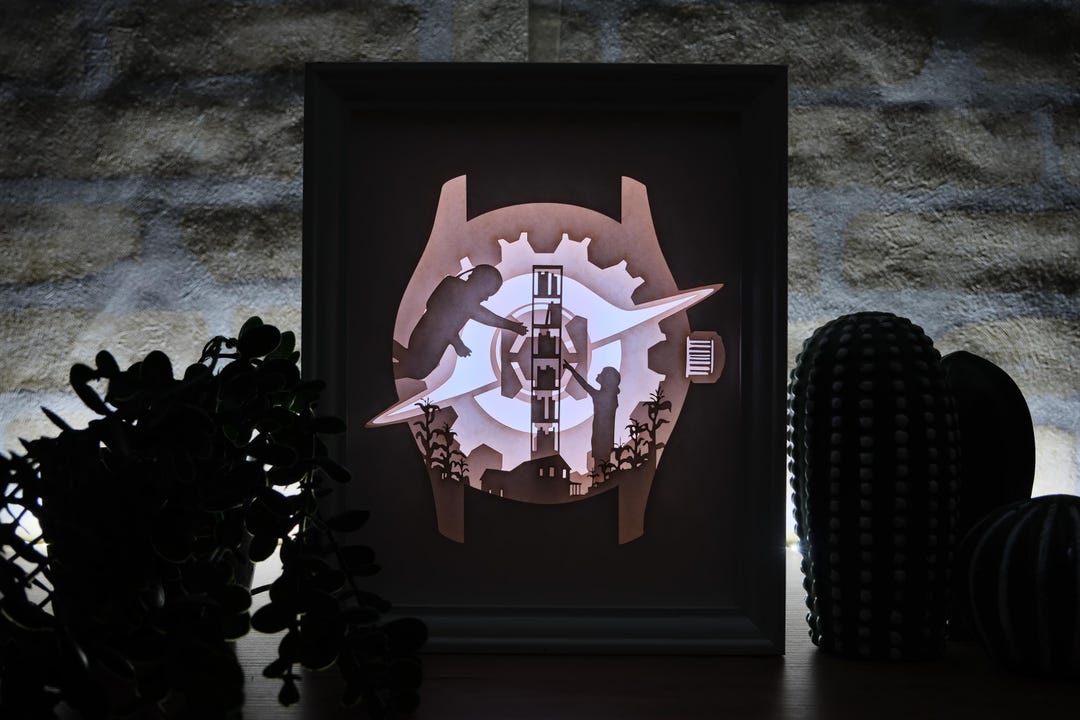 Interstellar Light Box Sci-fi Shadow Box Art LED Night Light for Space ...