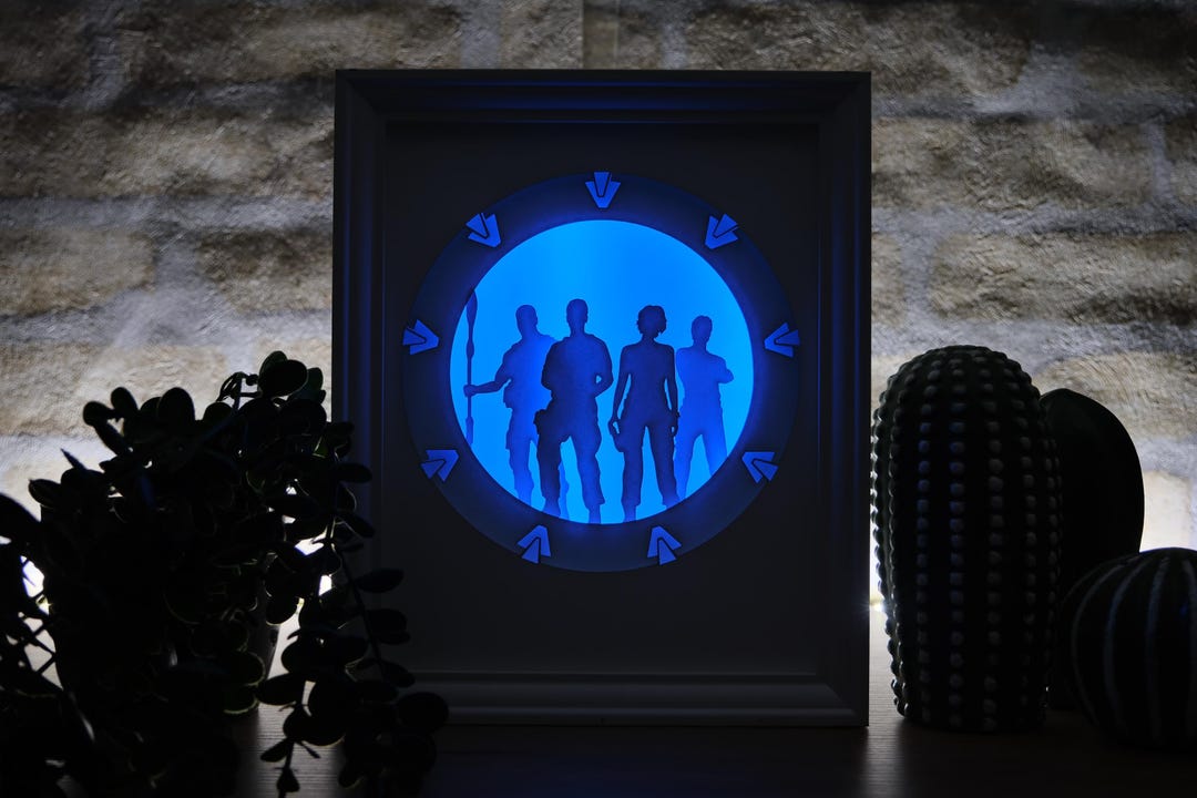 Stargate Light Box Sci-fi Home Decor Stargate Team Art Glowing ...