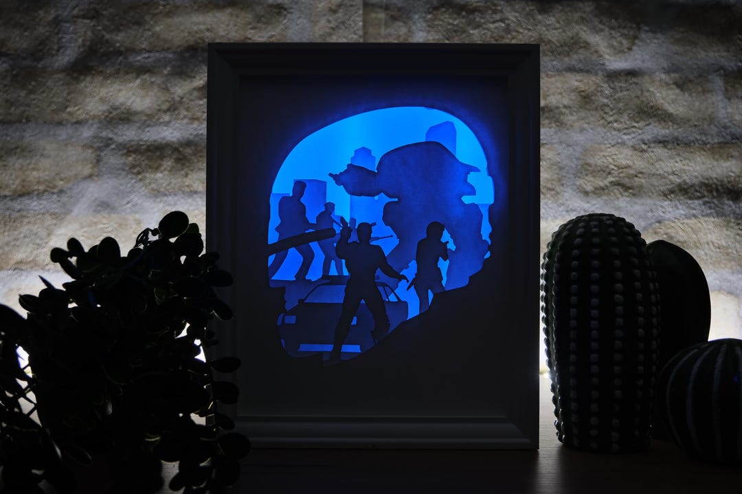 Robocop Light Box Futuristic Shadow Box Cyberpunk Movie Decor Robocop ...