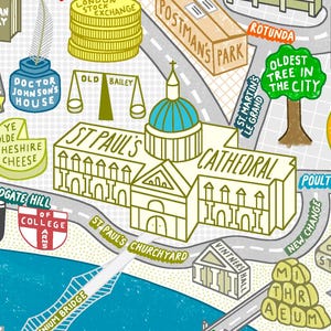 Angry Dan's New Illustrated Map of London Signed A1 Shipping Early ...