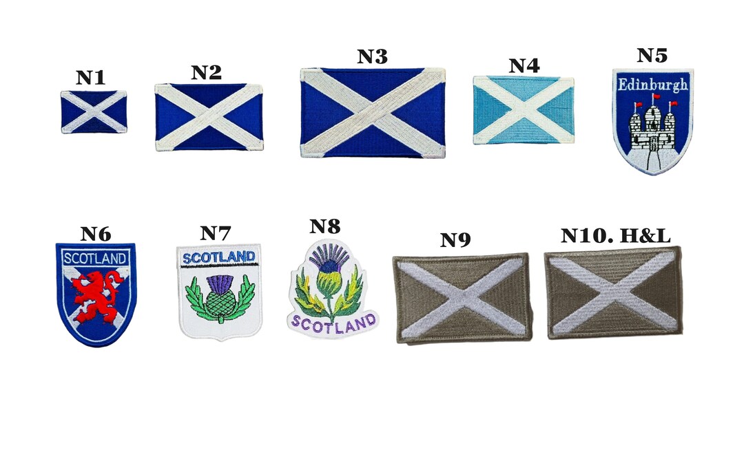 Scotland Scottish Edinburgh Flag Embroidered Badge Patch Iron on Sew on UK Stockgoodquality - Etsy