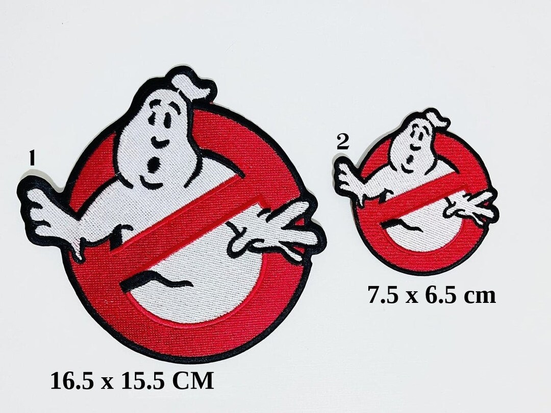 Halloween Ghostbusters Movie Ghost Dress Transfer 2 Sizes Iron Sew on Patch Dress Transfers ...