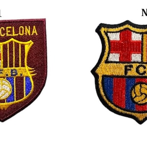 Iron Football Patch Barcelona - Etsy