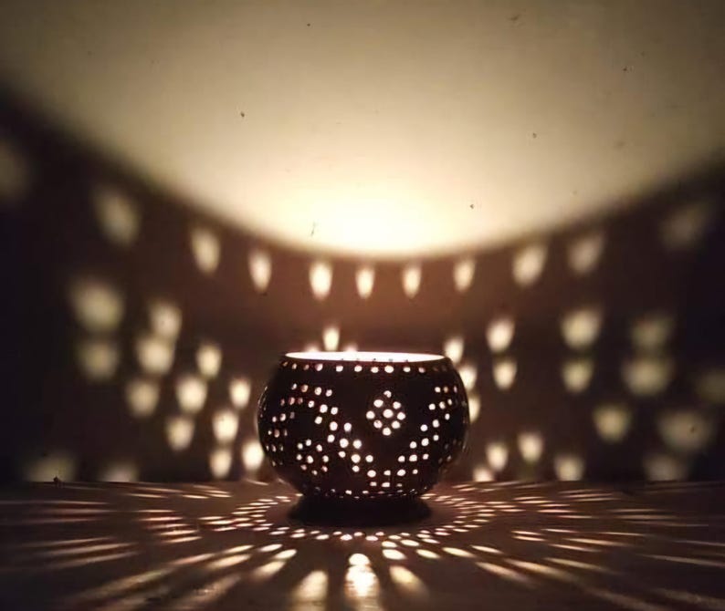 Tropical Serenity: Handcrafted Coconut Shell Night Lamp - Etsy