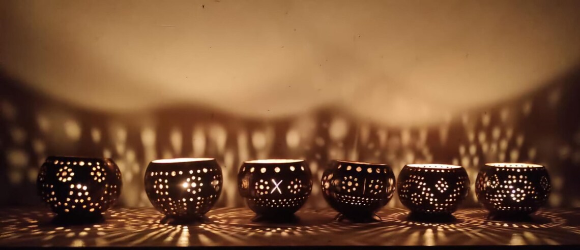 Tropical Serenity: Handcrafted Coconut Shell Night Lamp - Etsy